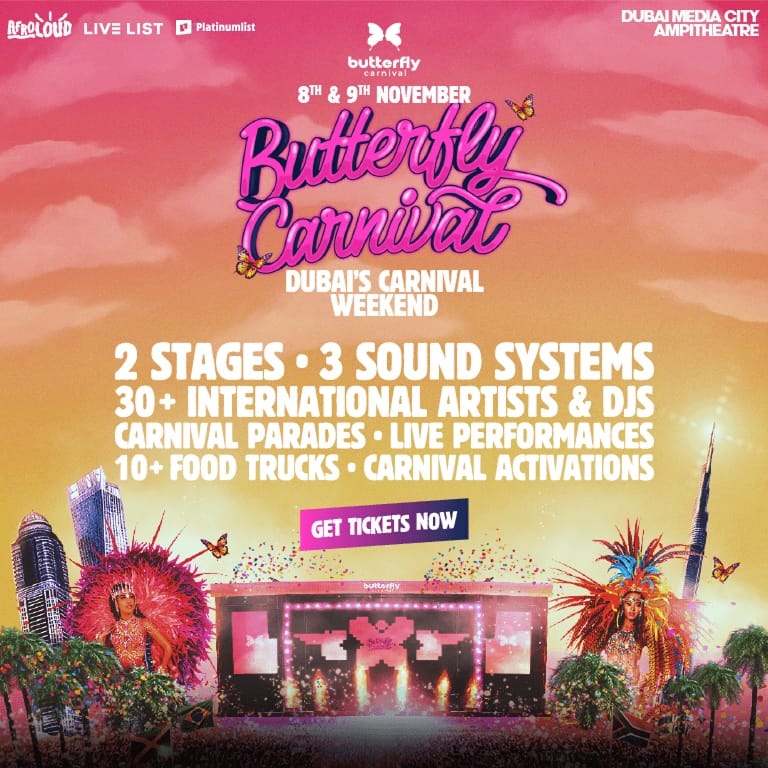 Butterfly Carnival 2025 at Media City Amphitheatre, Dubai Festival ...